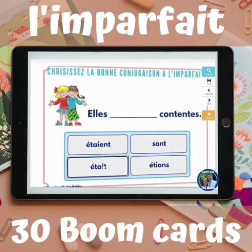 French imparfait Boom Learning™ Digital Task Cards Imperfect Tense