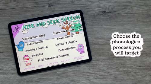 Minimal Pairs Hide & Seek Speech - Winter Theme - PPT & Boom™ Cards 9 ...