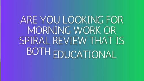 NO PREP - October Morning Work/Spiral Review - Math and ELA | TPT