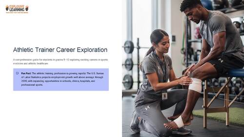 Athletic Trainer Career Exploration 101 4 12 Career Lesson: Duties ...