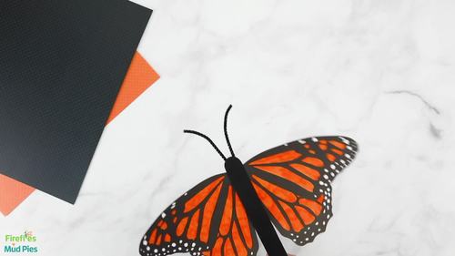 Monarch Butterfly Stick Puppet by Fireflies and Mud Pies | TpT