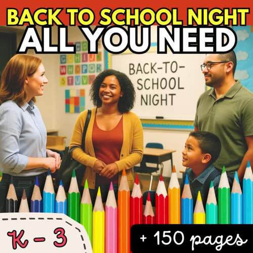Back to School Night Packet: Fun, easy Open House crafts & parent stations