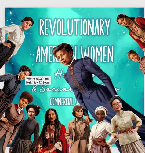 Revolutionary American Women United States History clipart, USA Clipart