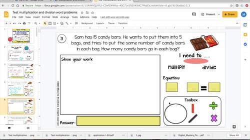 Multiplication and Division Word Problems - Digital and Print - Equal ...