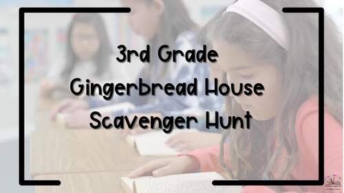 3rd Grade History of Gingerbread Houses Nonfiction Reading Scavenger Hunt