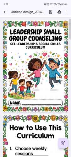 Leadership Small Group Counseling Curriculum | SEL Leadership & Social ...