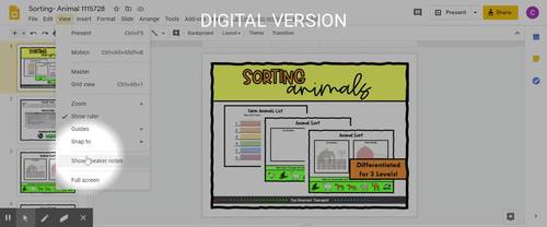 Animal Sorting Objects into CATEGORIES Speech Therapy Activities