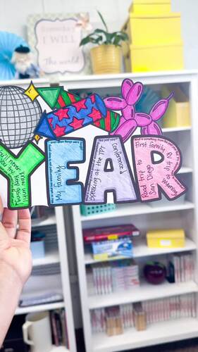 New Years 2026 Goals Setting Bulletin Board Craft, Middle School ...
