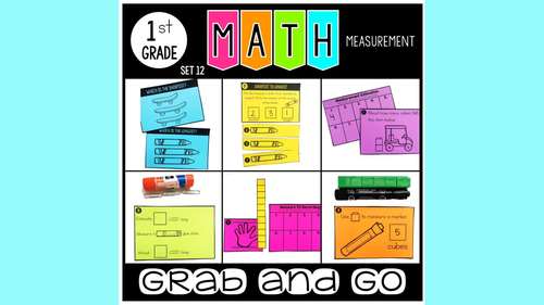 Measurement (linear) Task Cards 1st Grade Centers | TPT
