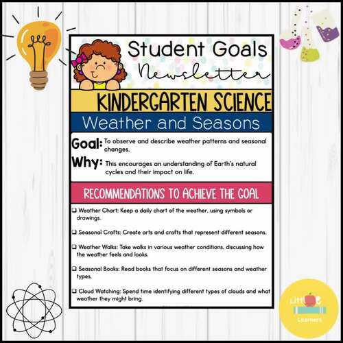Kindergarten Science Newsletters: Interactive Activities for Kids