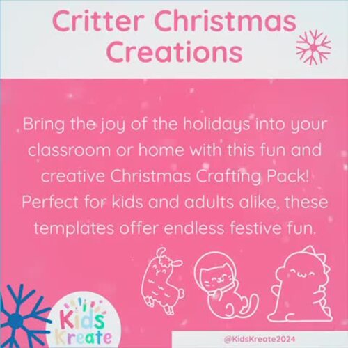 Critter Christmas Creations: Tinsel Rex by Kids Kreate | TPT