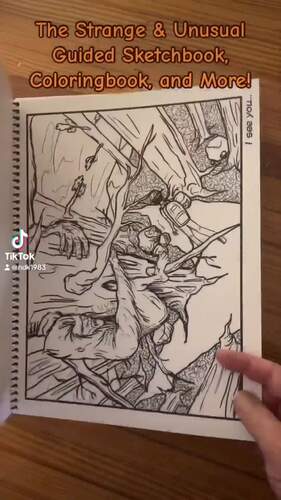 Guided Sketchbook: Strange & Unusual by Hillary King Art | TPT