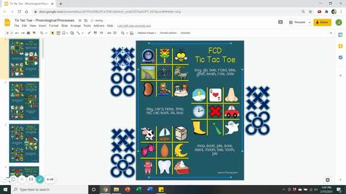 No Prep Google Slides™ | Processes Tic Tac Toe | Speech Therapy | TpT