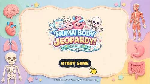 Human Body Jeopardy Game | Science Review PowerPoint | No Prep | Grades 3-5