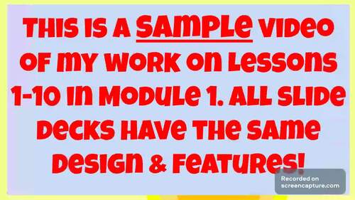 3rd Grade Eureka Math TEKS Edition Slide Decks Module 1, Lessons 1-10