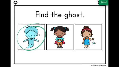 Halloween Themed Vocabulary Boom Cards by Speechie Adventures | TPT