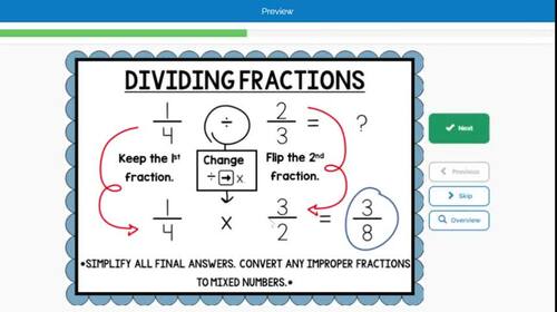 Dividing Fractions by Fractions Self-Grading Digital Mystery Picture ...