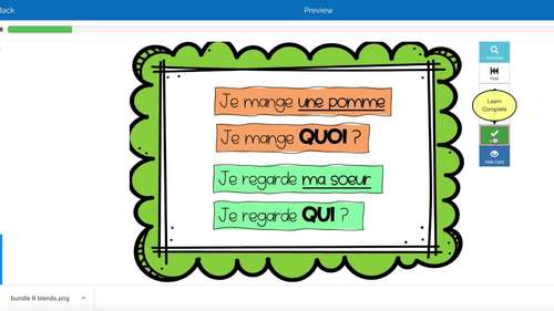 French BOOM CARDS COD compléments d'objet direct | Direct Objects