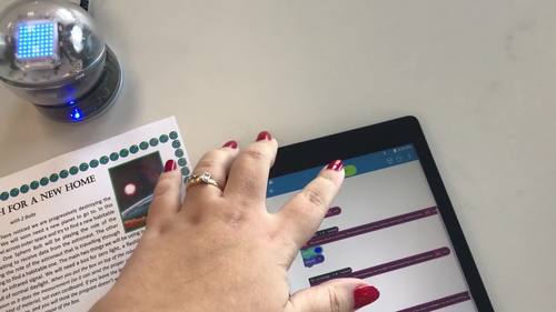 Sphero® robot LIGHT and BROADCASTING sensors activity New planet search