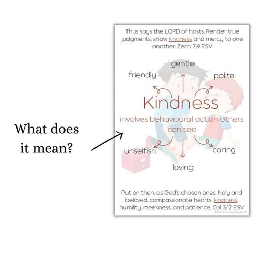 Christian Character Building Posters, Christian Character Traits Values ...