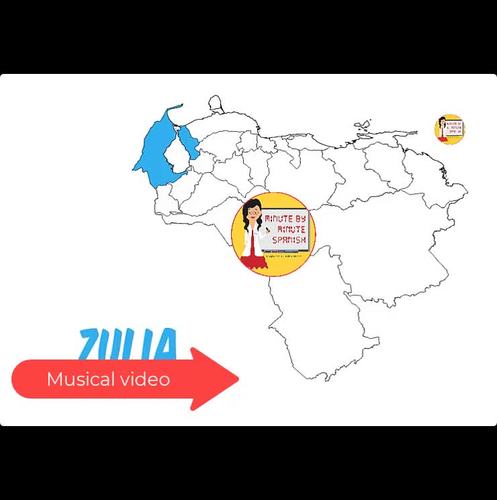 Venezuela States Musical Video - State Flags and Maps to label and ...