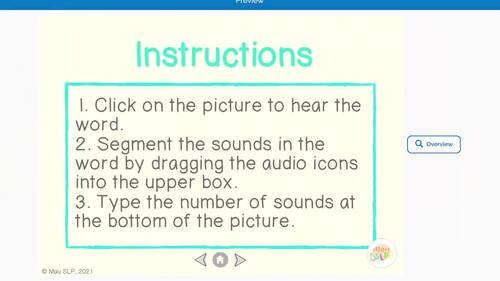 Phoneme Segmentation Boom Cards™ by Mau SLP | TPT