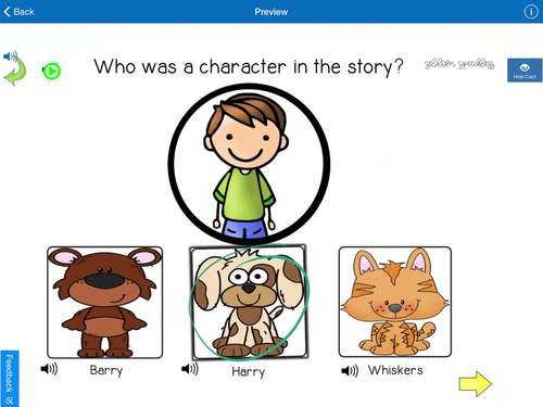 Harry the Dirty Dog Story Grammar Review Boom Cards for Narrative & Retell