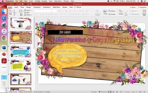 Conozca a la maestra, al maestro, al maestrx/ Meet the teacher Slides ...