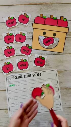 Fry's First 100 Sight Words Practice - Feed the Activities | TPT