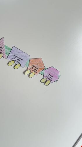 2D Shapes Caterpillar Craft | Kinder & 1st Math Activity | Sides and ...