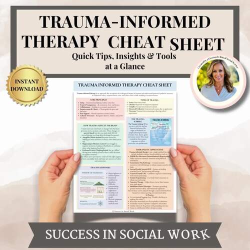Trauma-Informed Therapy Cheat Sheet for therapist,Complex PTSD,Therapy ...