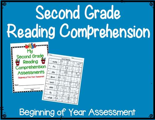 Second Grade Reading Comprehension Assessment Booklets | TPT