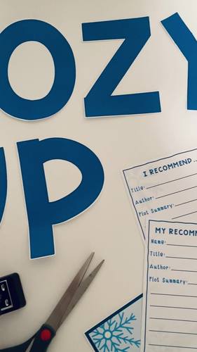 BOOK RECOMMENDATION BULLETIN BOARD KIT: Winter -Themed by ELA with Miss A