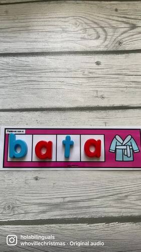 Palabras con AEIOU Centros 100 palabras by Hola Bilinguals - Dayana