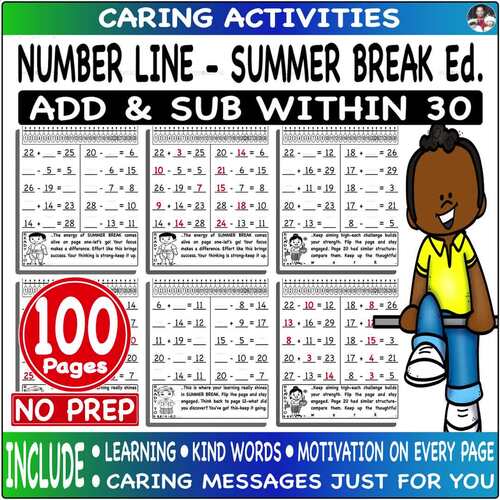 Adding and subtracting within 30 on a number line Smart Boost - Summer ...