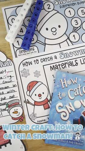 How to Catch a Snowman | Winter Craft by Mrs Haleys Homeroom | TPT