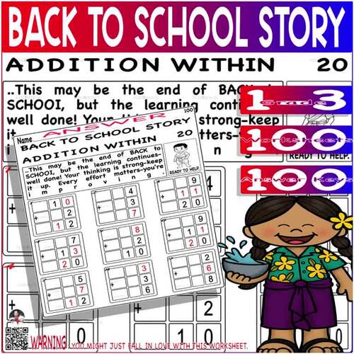 Back to School story addition Within 20 - Power Start Climb Set Think ...