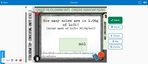Chemistry BOOM™ Cards: Mole Conversions and Stoichiometry Level 1