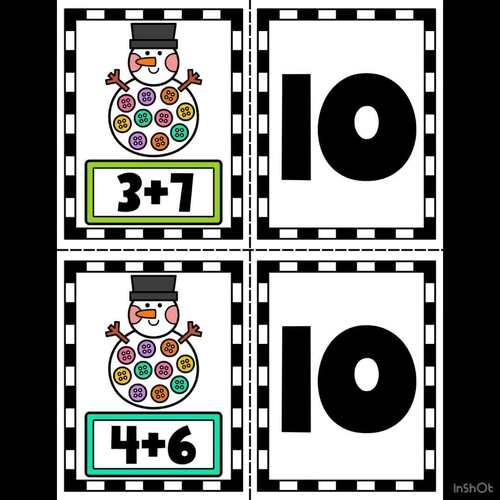 Winter Themed Addition Facts within 10 Task Cards by Serendipity Math Shop