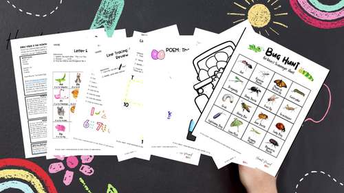 2 and 3 Year Old Letters A-T, Numbers 1-10 Lesson Plan & Activity ...