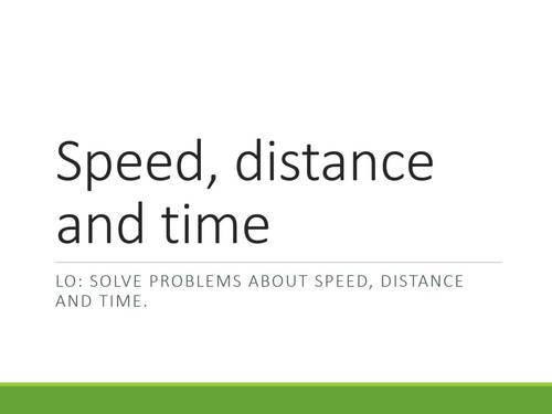 Speed, distance and time by Maths Support Centre | TPT
