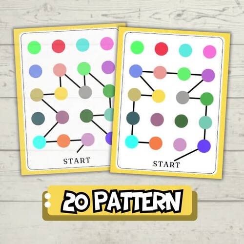 Pattern Activity For Toddlers , Copy the Pattern Preschool and kindergarten