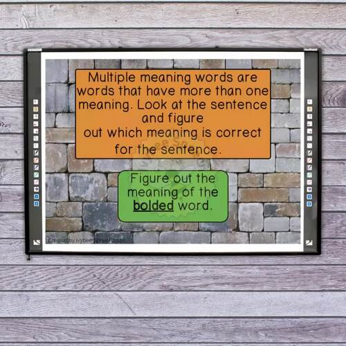 Multiple Meaning Words Homonyms Middle School Deck 3 Boom Cards | TPT