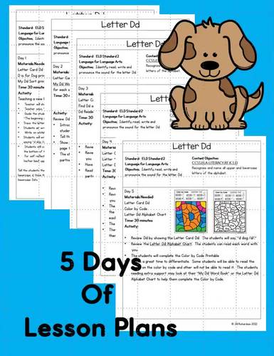 ESL Phonics Alphabet Letter D Worksheets The Science of Reading | TPT