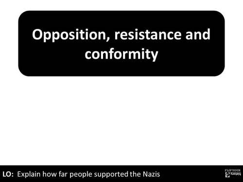 Nazi Germany - Opposition and Resistance to the Nazi state by ...