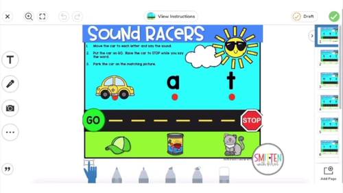 Short Vowels cvc Digital Distance Learning for Google Classroom™ & Seesaw™