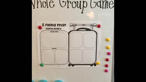Needs and Wants and Making Good Choices Game First Grade by Jacque Jones