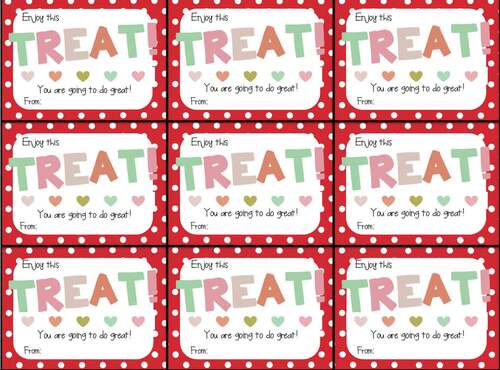 Rice Krispies Treats- Testing Motivation/ Encouragement Gift Tag