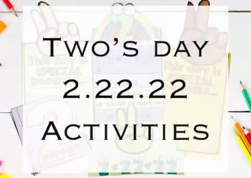 Twos Day | 2’s Day | 2-22-22 Activities and crafts by Ms Herraiz