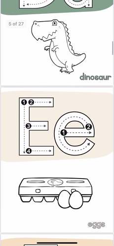 Earthy Neutral Alphabet Posters | Letter Formation by Elementary My Davis